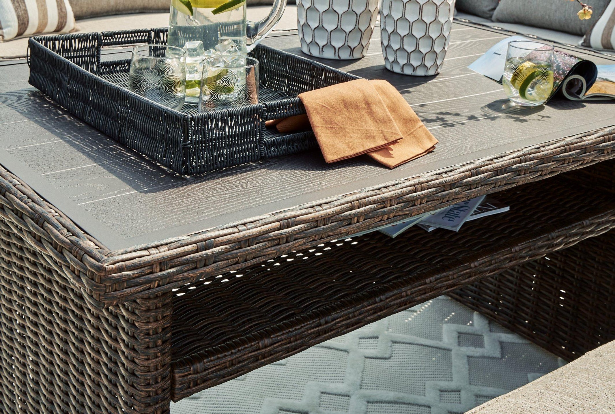 Brook Ranch Outdoor Multi-use Table — All Weather Patio